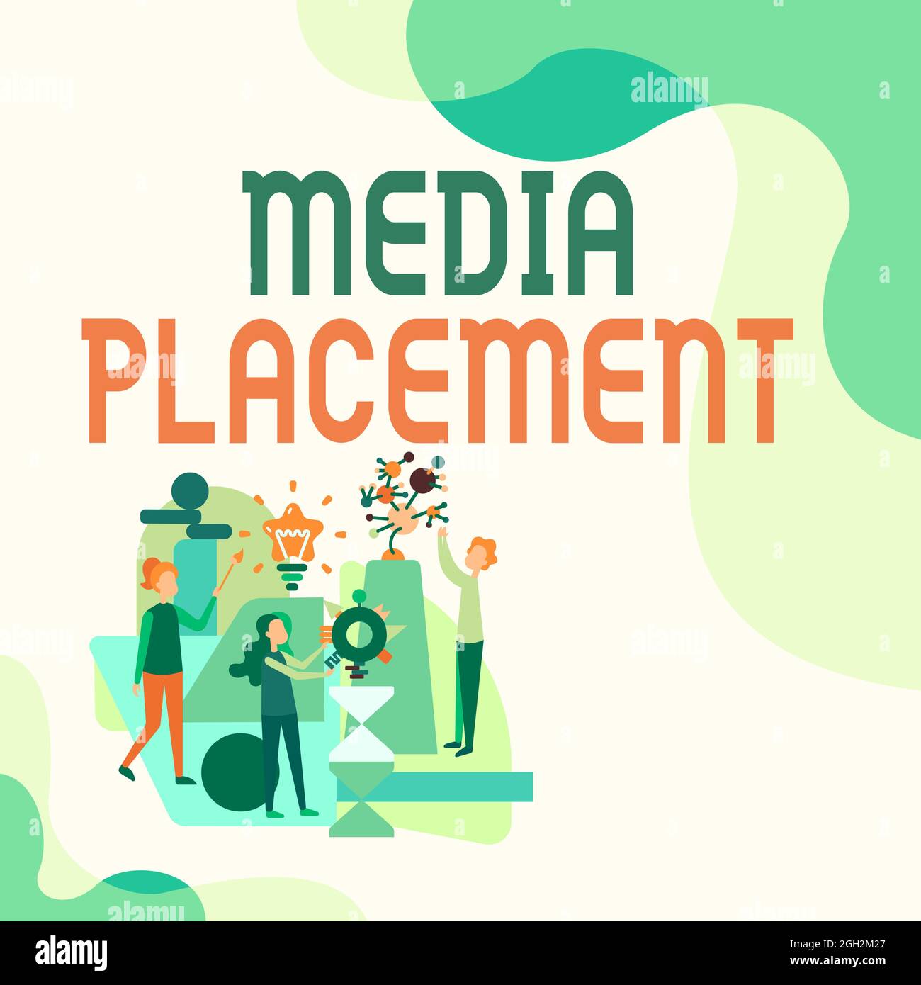 Sign displaying Media Placement. Business approach the method of ... Sign displaying Media Placement. Business approach the method of ...