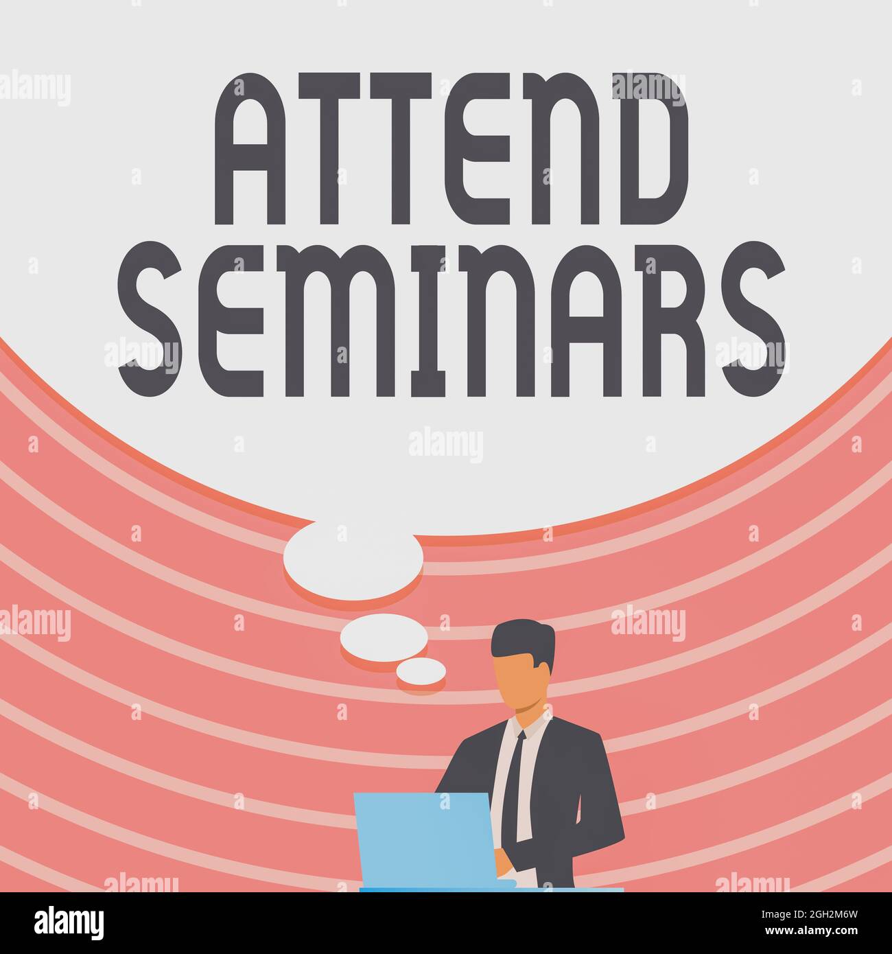 Inspiration showing sign Attend Seminars. Word Written on gathering of ...