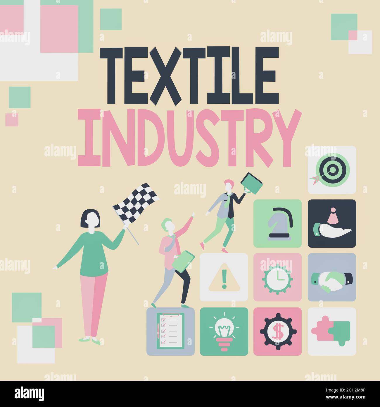 Writing displaying text Textile Industry. Business idea production and ...