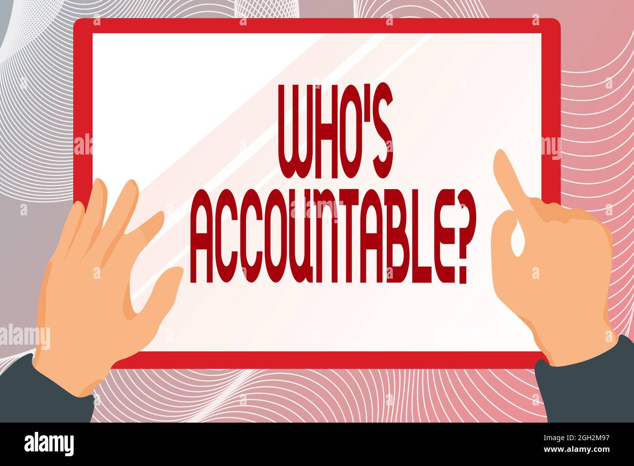 Inspiration showing sign Who S Accountable. Concept meaning answerable ...