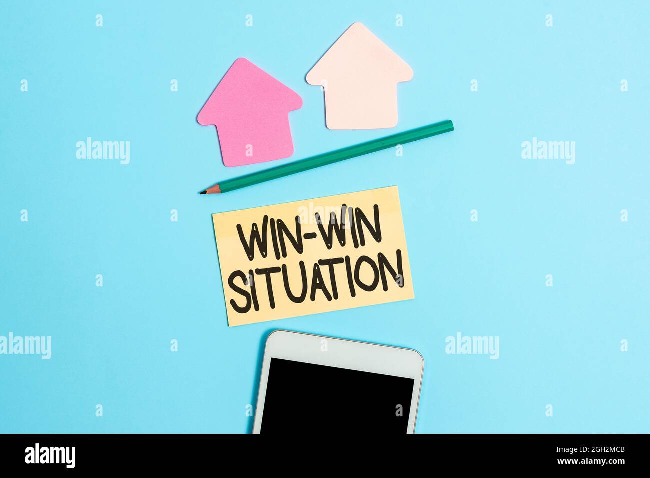Text showing inspiration Win Win Situation. Business concept situation ...