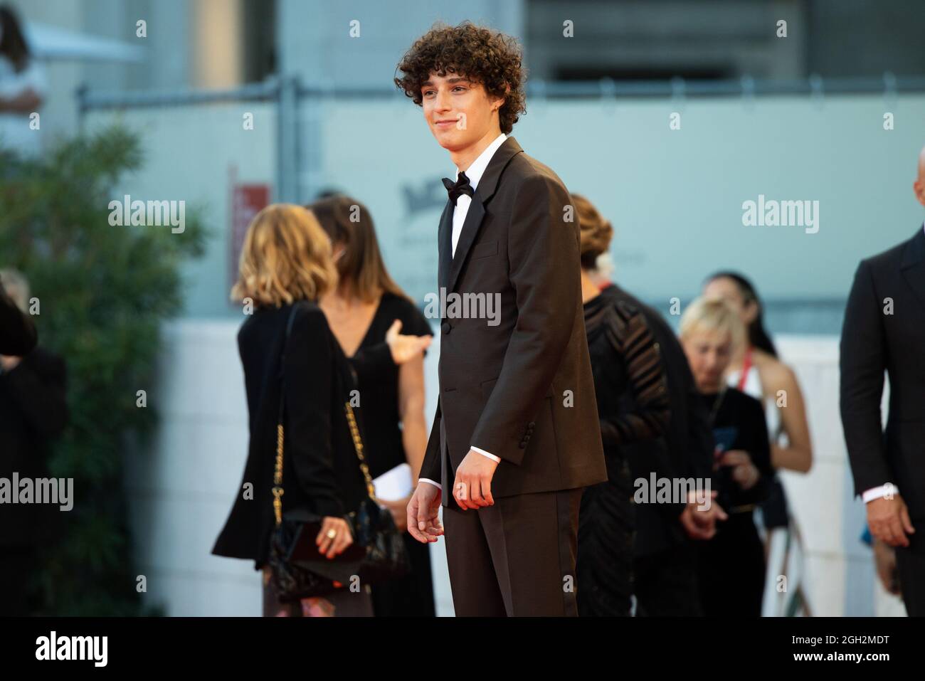 Filippo Scotti attends the red carpet of the movie "The Hand of God ...