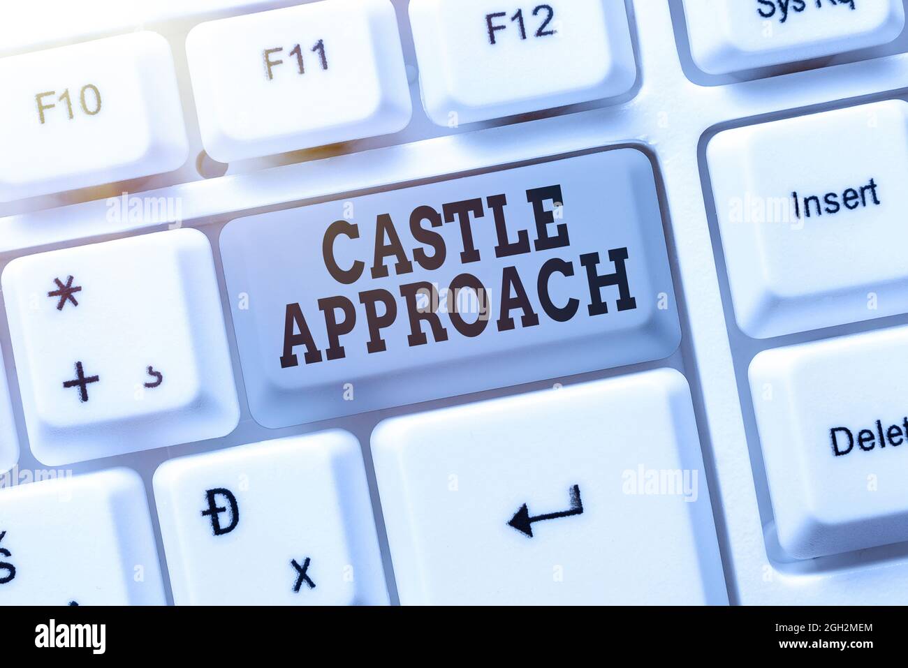 Hand writing sign Castle Approach. Business approach Fortified place built by nobles Home for ...