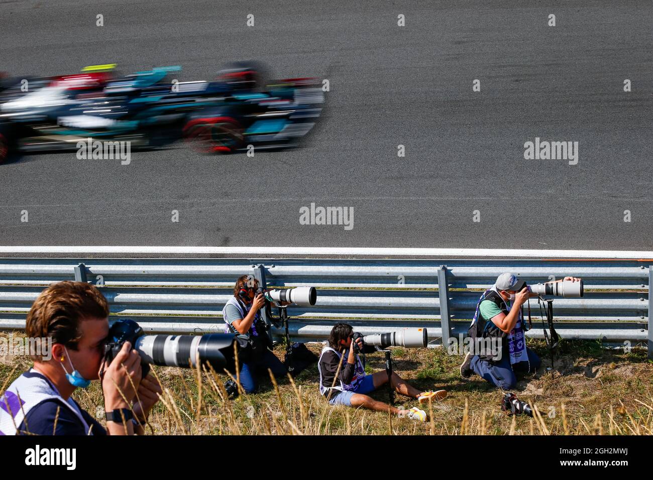 Photographers at work trackside during the Formula 1 Heineken Dutch ...