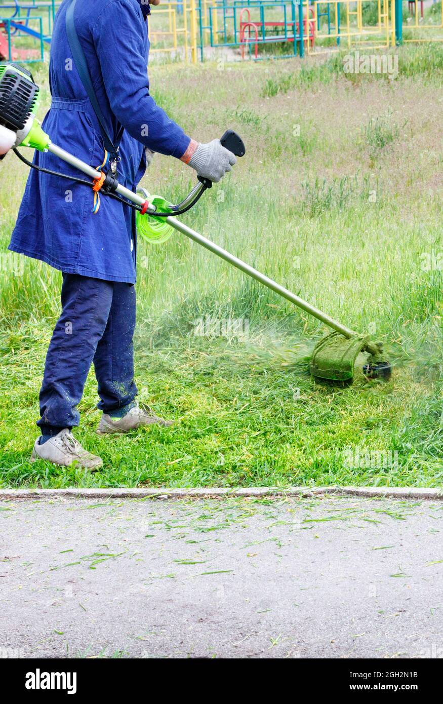 Industrial grass cutting machine hi-res stock photography and images ...
