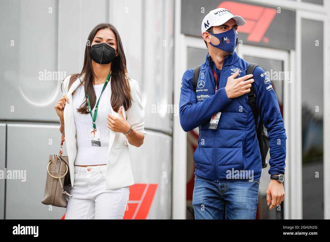 LATIFI Nicholas (can), Williams Racing F1 FW43B, portrait with his ...