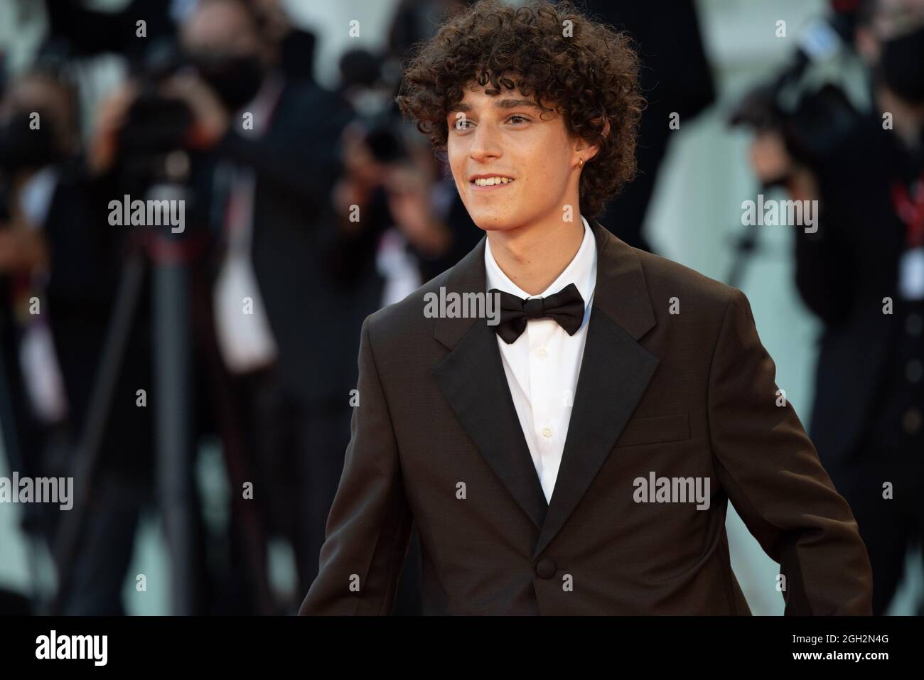 Filippo Scotti attends the red carpet of the movie "The Hand of God ...