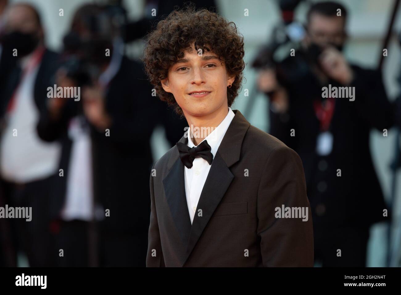 Filippo Scotti attends the red carpet of the movie "The Hand of God ...