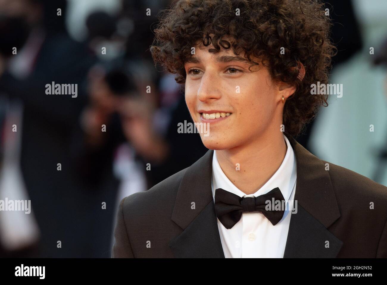 Filippo Scotti attends the red carpet of the movie "The Hand of God ...