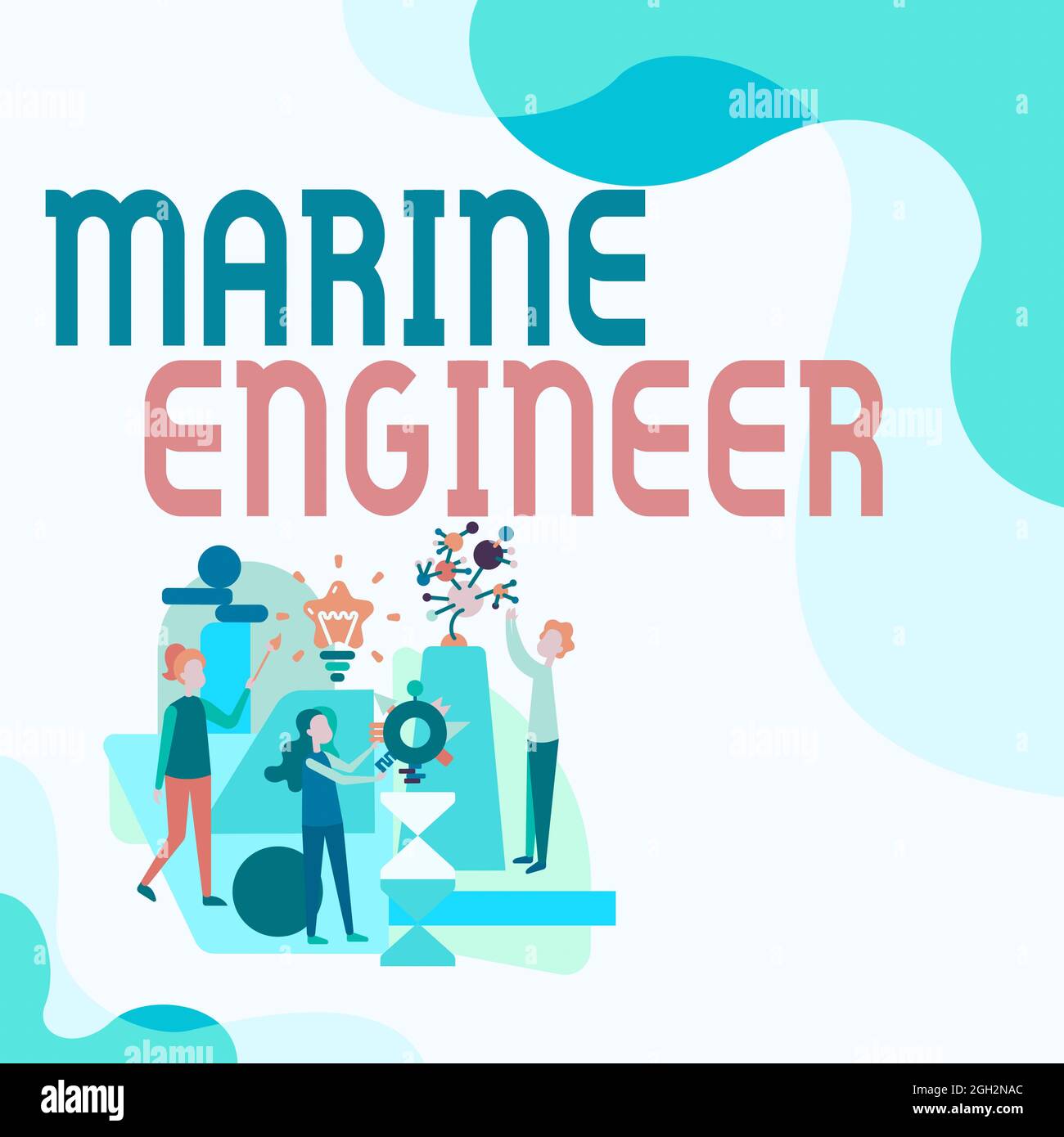 Hand writing sign Marine Engineer. Business approach incharge with ...