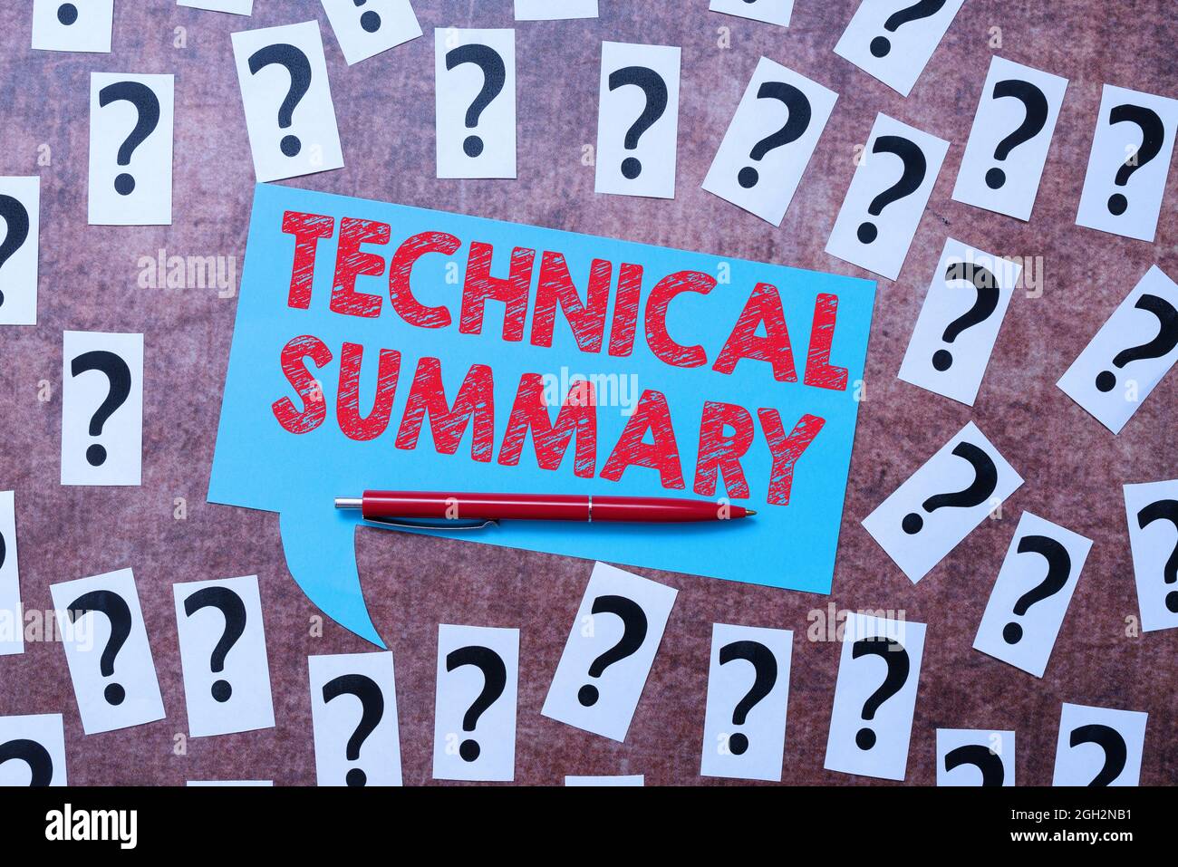 Summary specification hi-res stock photography and images - Alamy