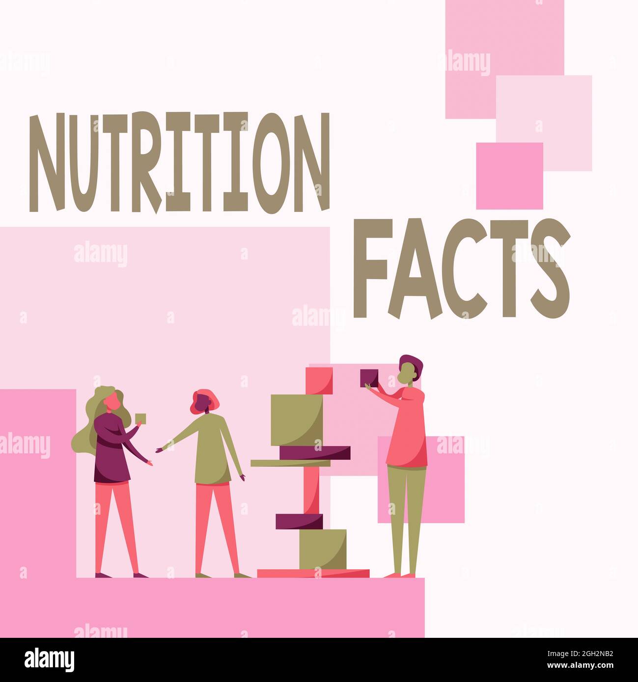 Text sign showing Nutrition Facts. Word for detailed information about ...