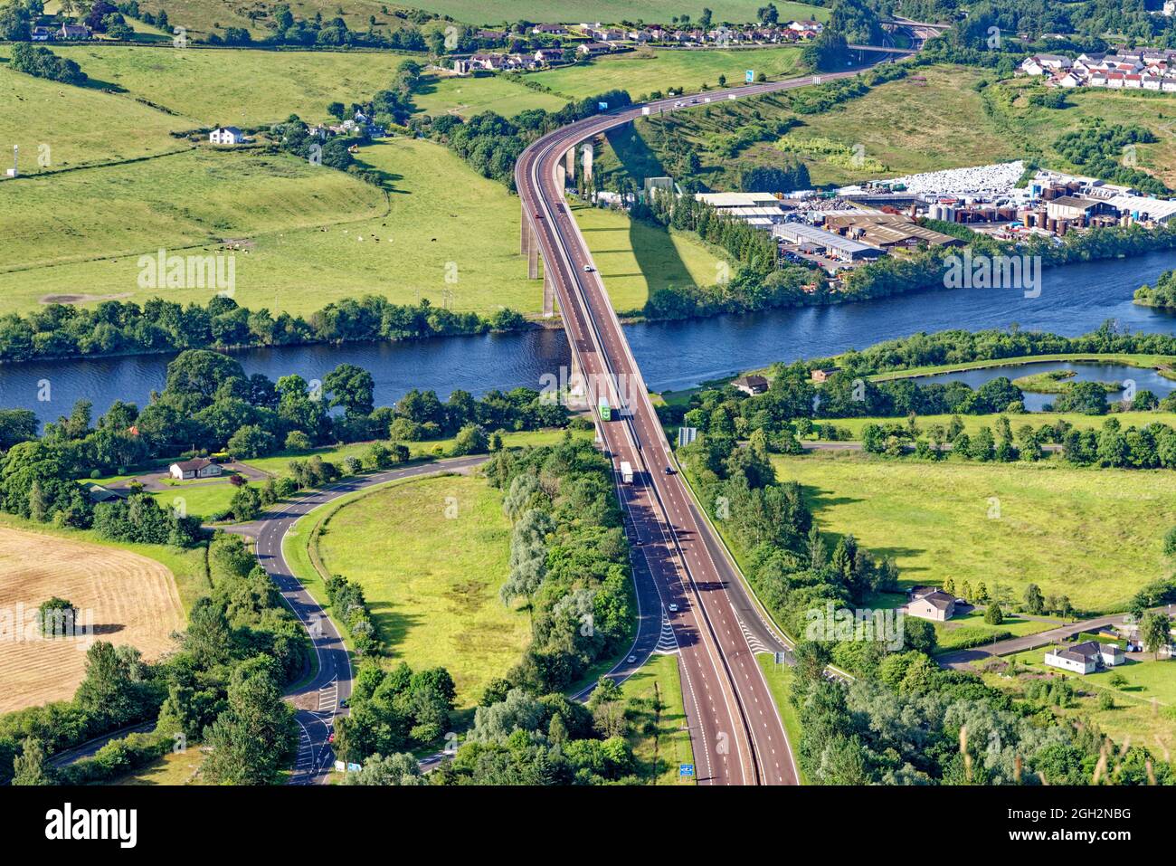 The view from the top of Kinnoull Hill, Perth. Scotland, United Kingdom ...