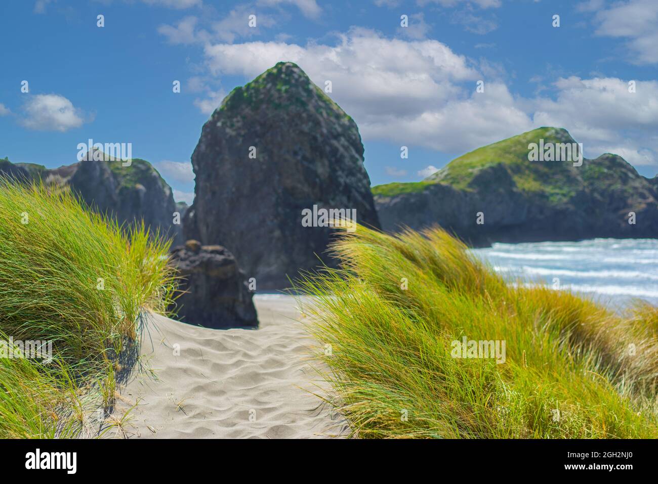 The beautiful coastline of Highway 101 in California, USA Stock Photo ...