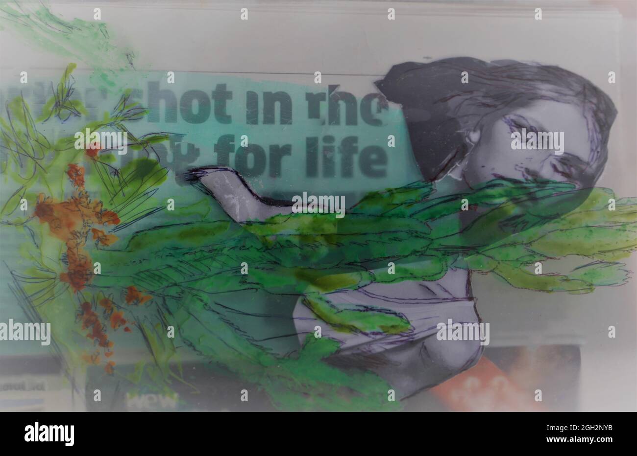 Conceptual Mixed Media Collage - Mondo ( colour Stock Photo - Alamy