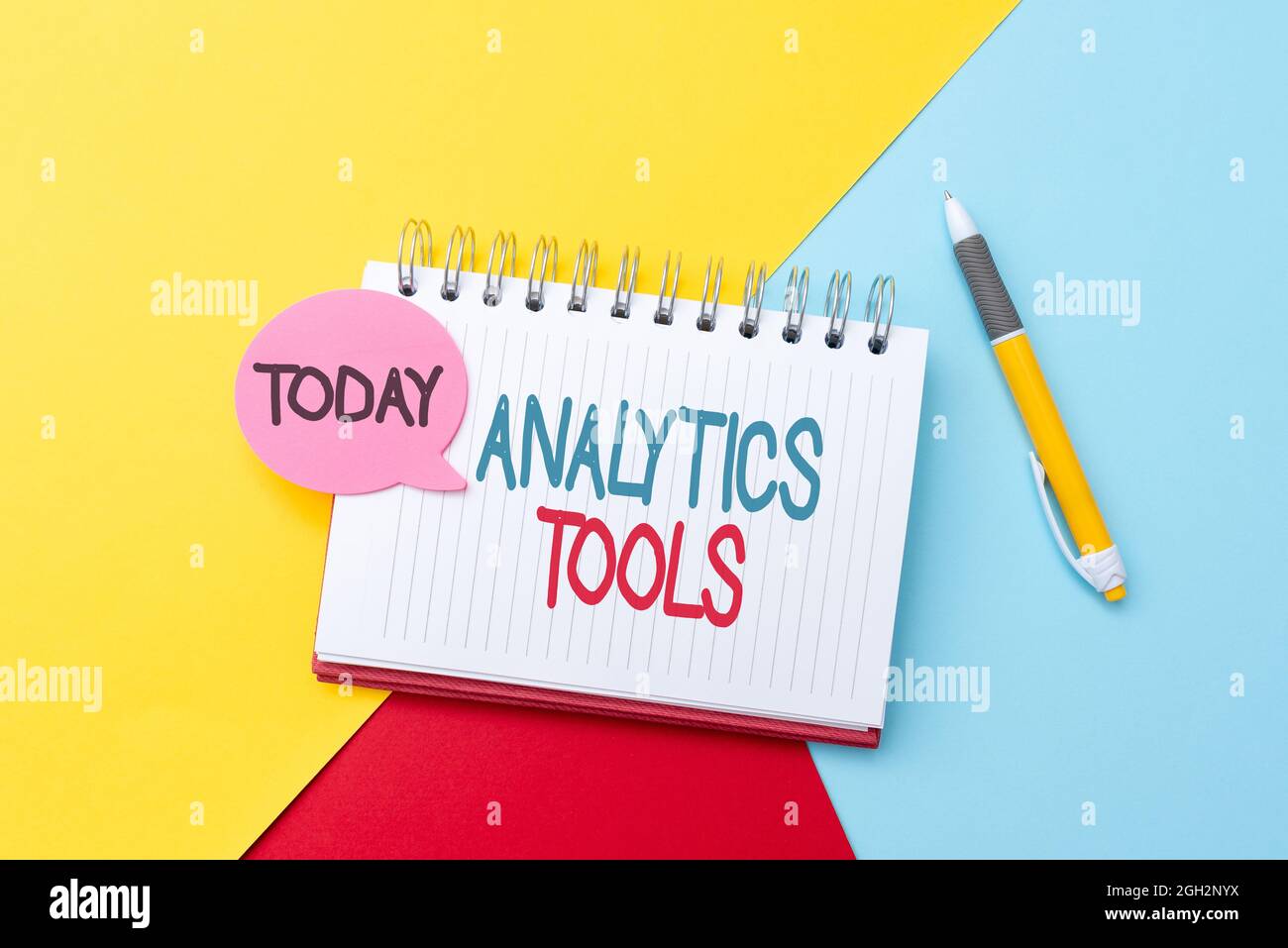 Conceptual display Analytics Tools. Business showcase pieces of web application analysis ...