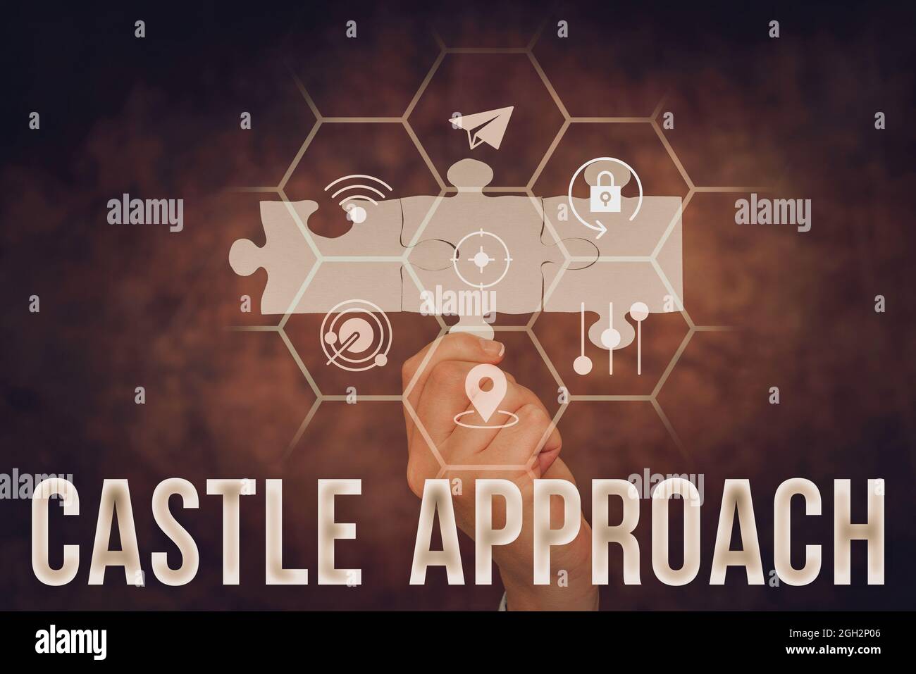 Conceptual caption Castle Approach. Internet Concept Fortified place built by nobles Home for ...