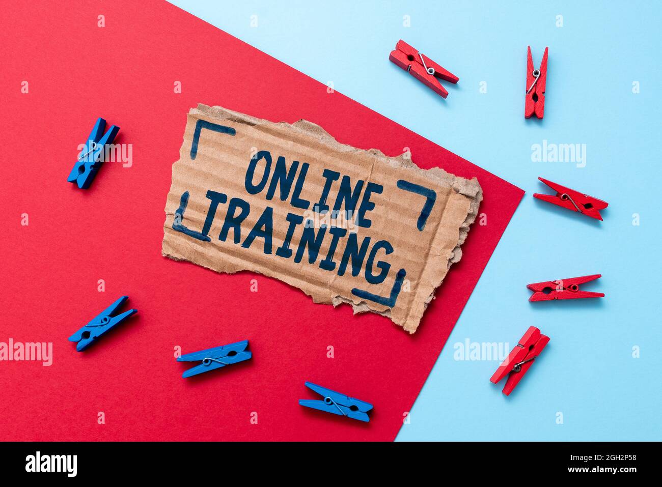 Sign displaying Online Training. Business approach Computer based ...