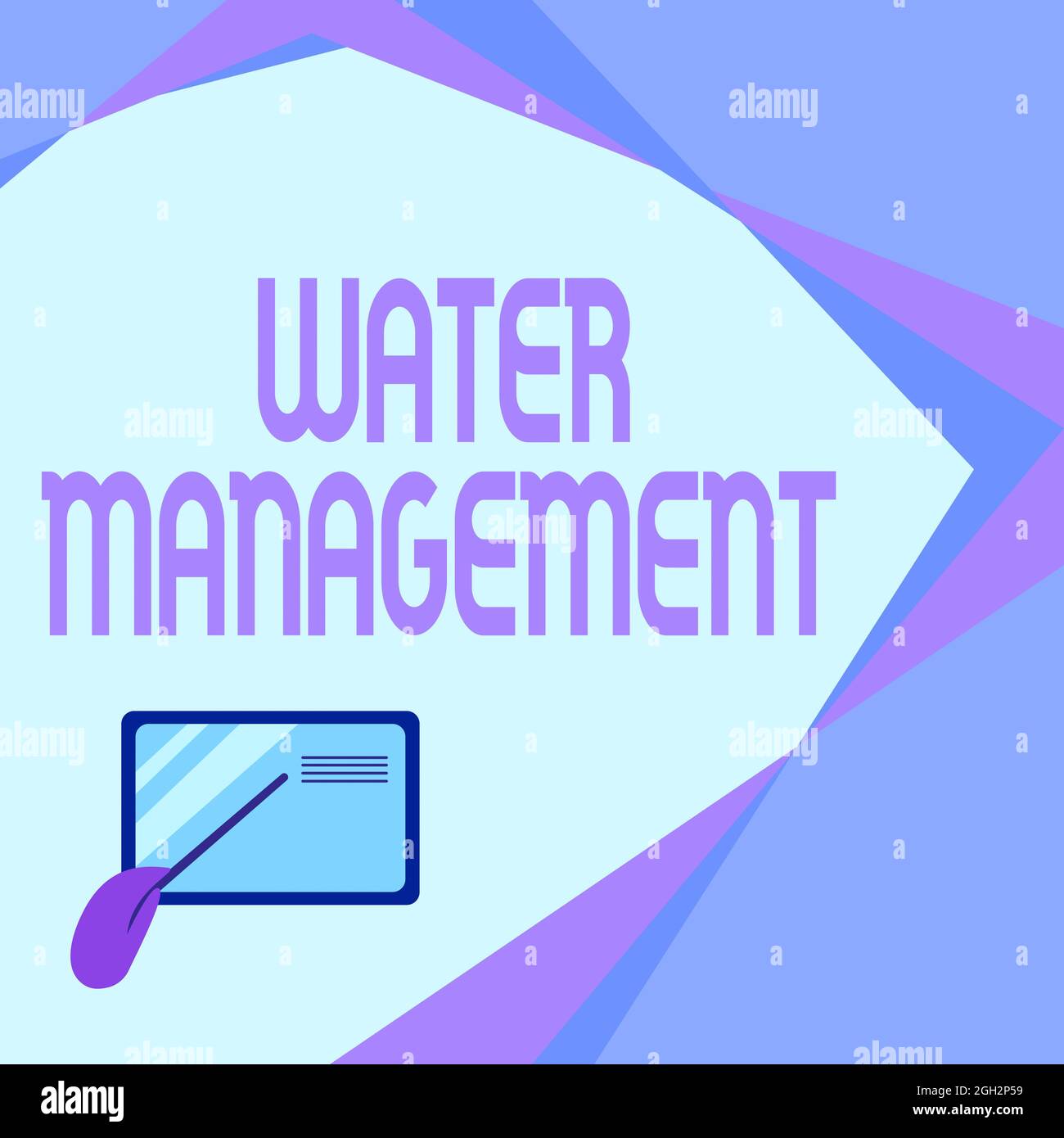 Writing displaying text Water Management. Conceptual photo optimum use ...