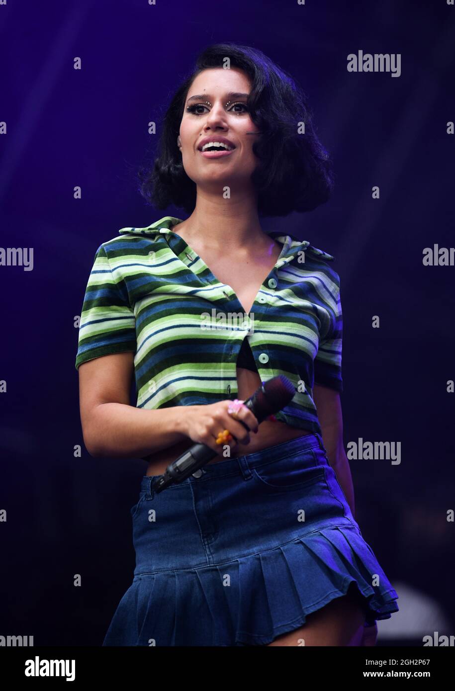 EDITORIAL USE ONLY September 4th, 2021, London. Raye performing at the ...