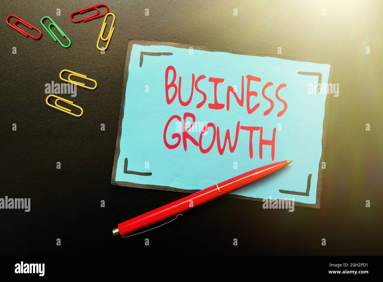 Conceptual caption Business Growth. Word Written on process of ...