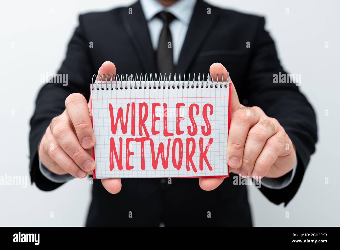Sign displaying Wireless Network, Internet Concept computer network ...