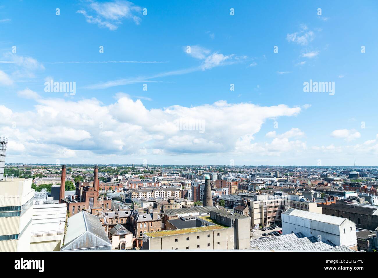 View across buildings and roof tops of old city Stock Photo - Alamy