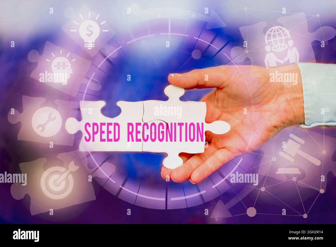 Writing Displaying Text Speed Recognition Word For Technology Used To