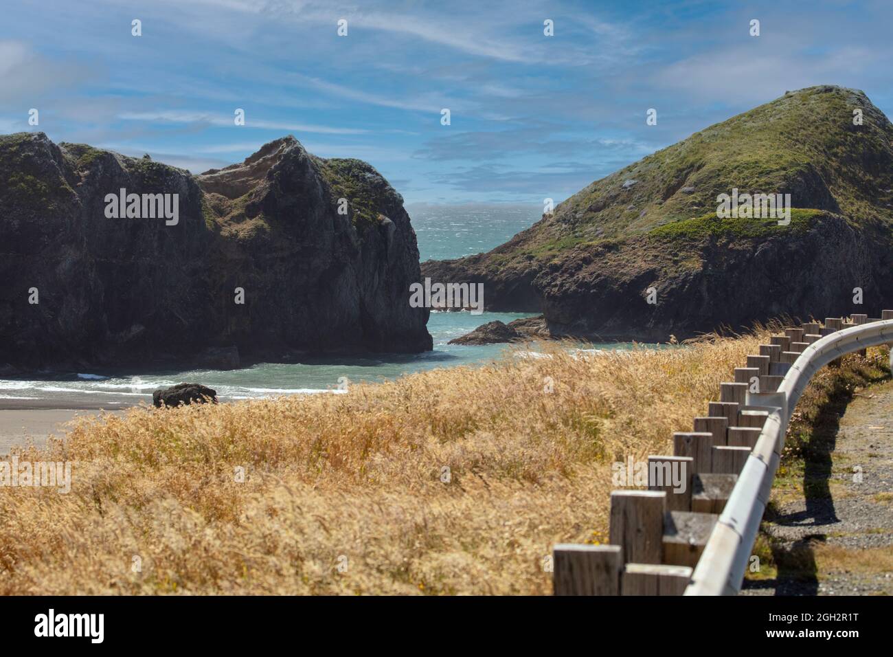 The beautiful coastline of Highway 101 in California, USA Stock Photo ...