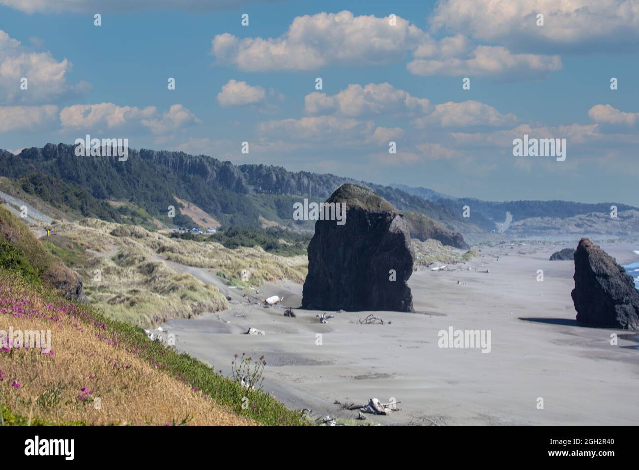 The beautiful coastline of Highway 101 in California, USA Stock Photo ...