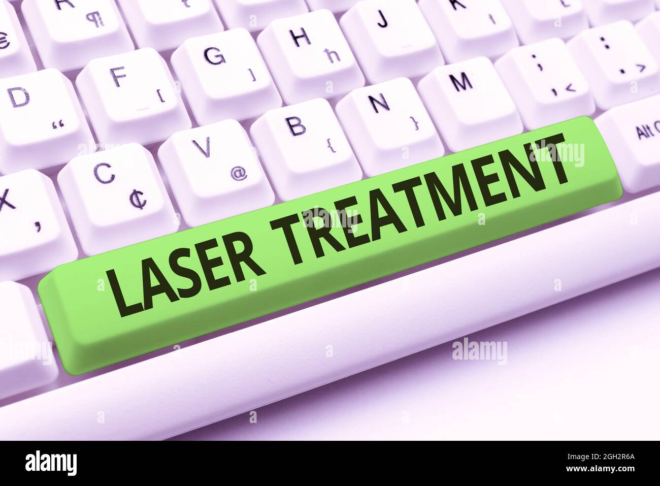 Handwriting text Laser Treatment. Internet Concept any of various ...