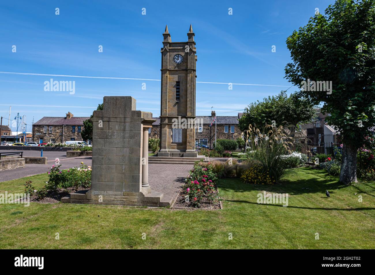 Amble is a small and natural Northumberland village Stock Photo - Alamy