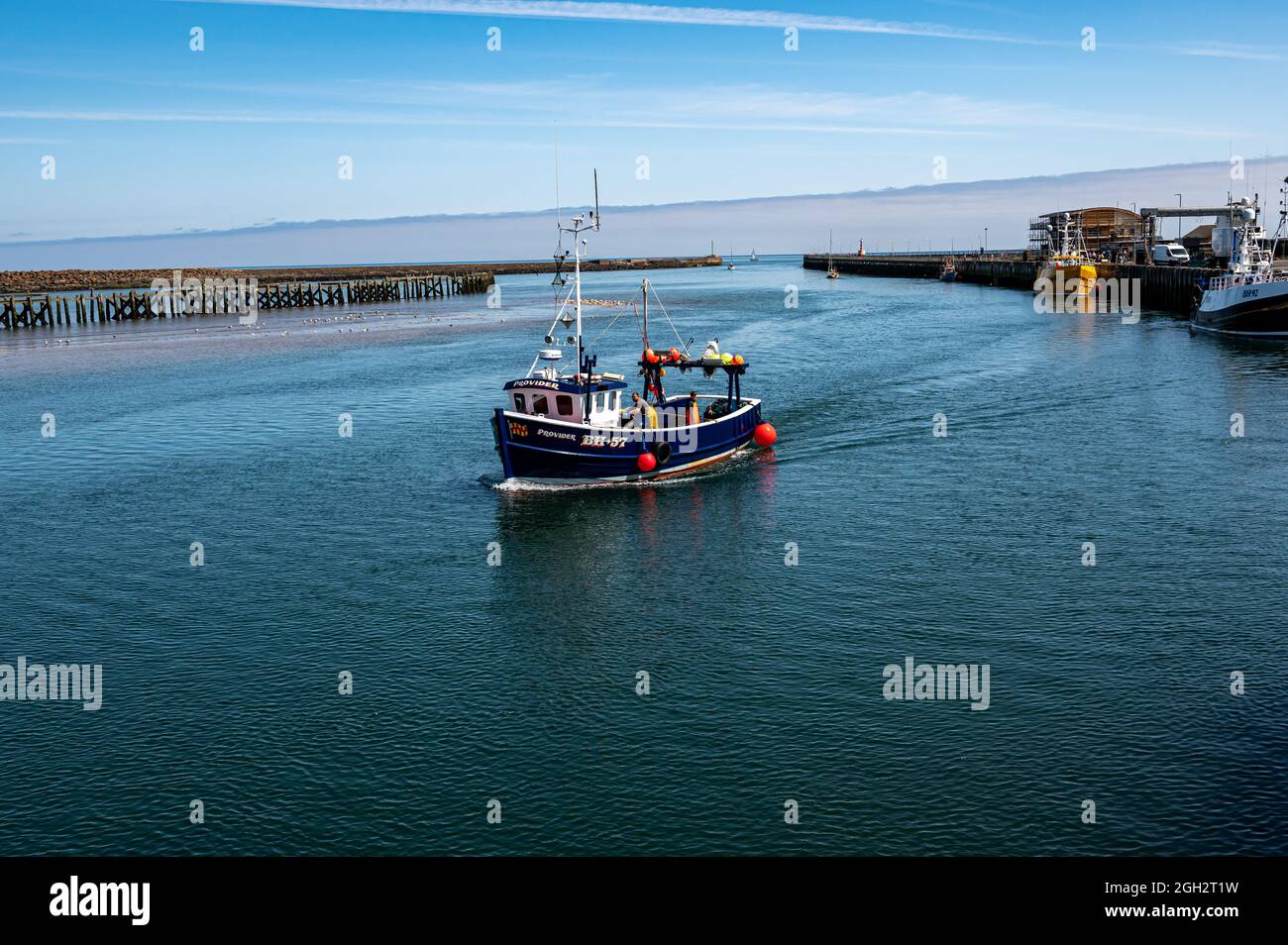 Amble is a small and natural Northumberland village Stock Photo - Alamy