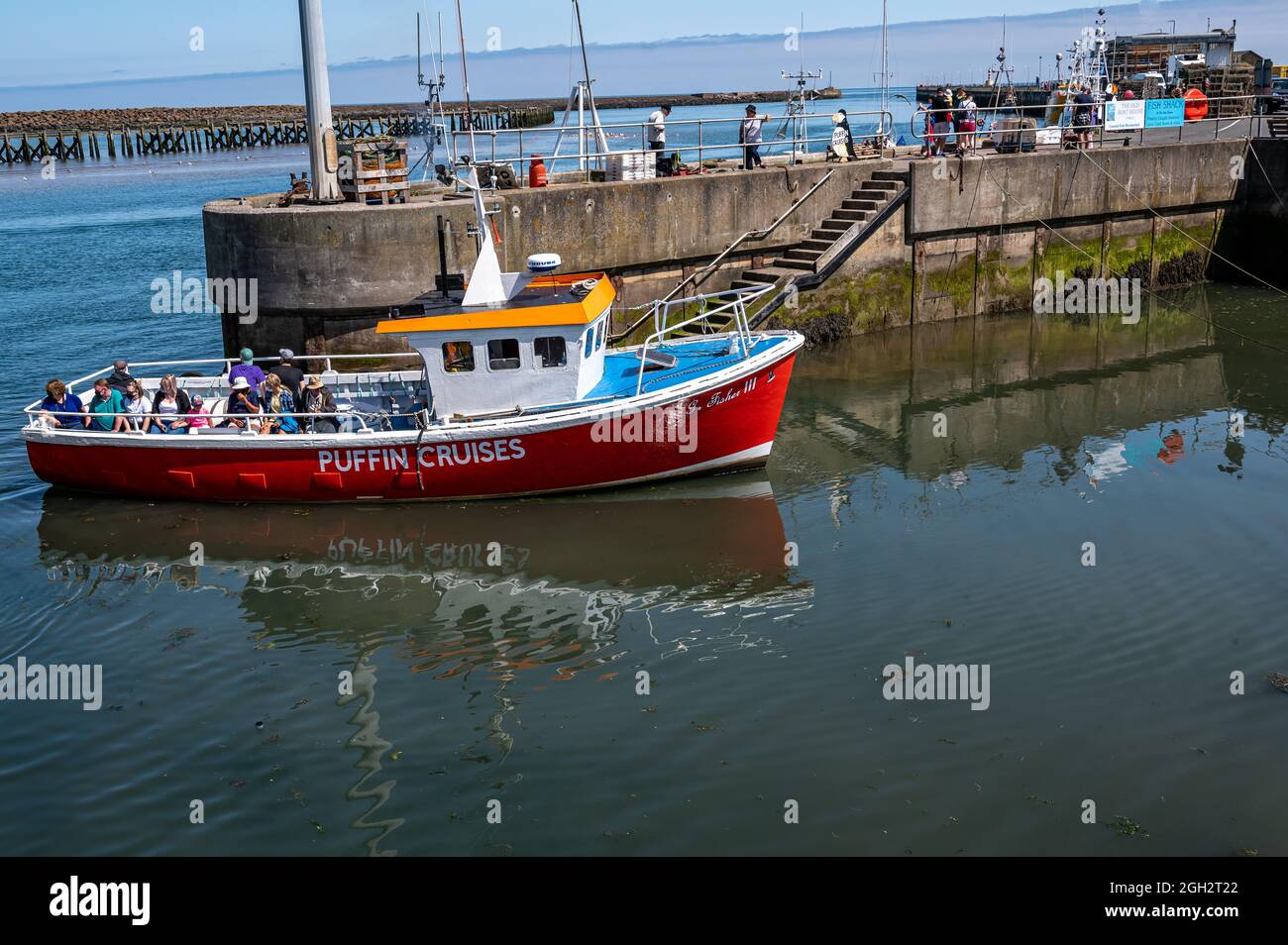 Amble is a small and natural Northumberland village Stock Photo - Alamy