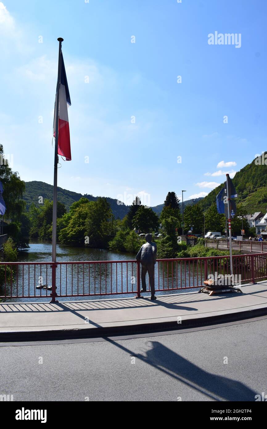 waterfront road in Alf at the Mosel Stock Photo - Alamy