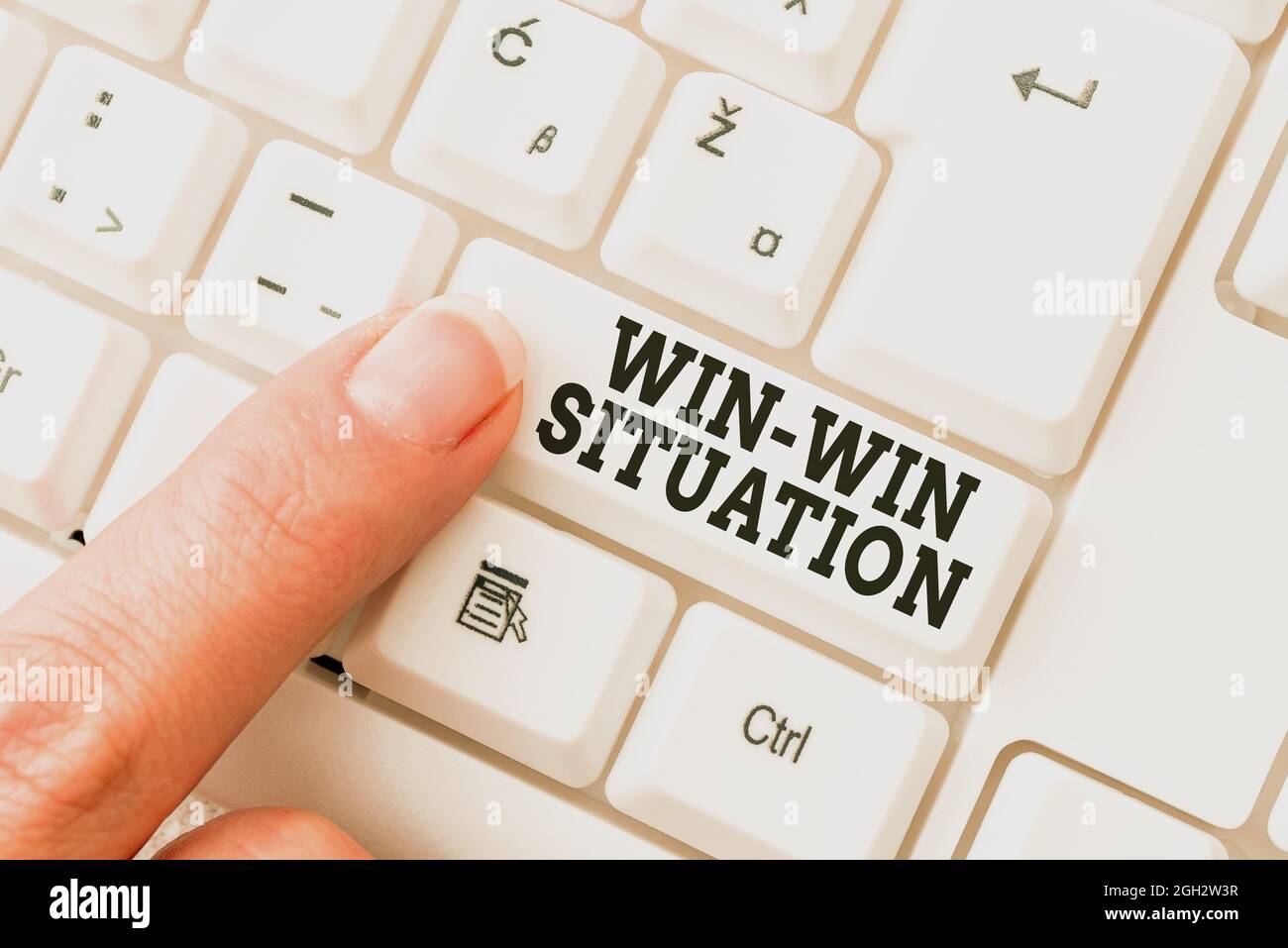 Sign displaying Win Win Situation. Concept meaning situation where all ...