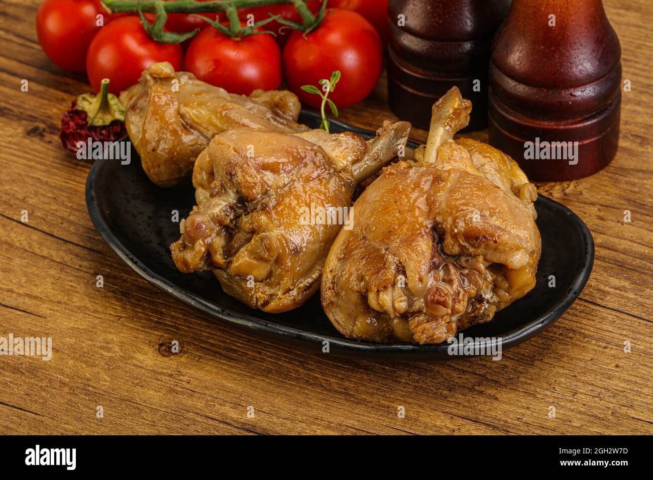 Rabbit stew in sweet and spicy sauce Stock Photo - Alamy