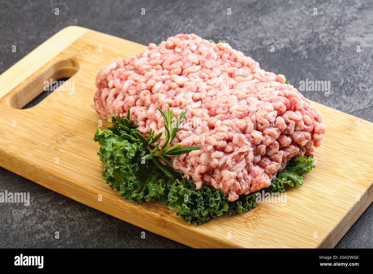 Raw fat pork minced meat for cooking Stock Photo - Alamy