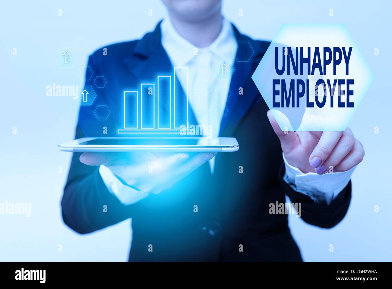 Inspiration showing sign Unhappy Employee. Business idea a workforce ...
