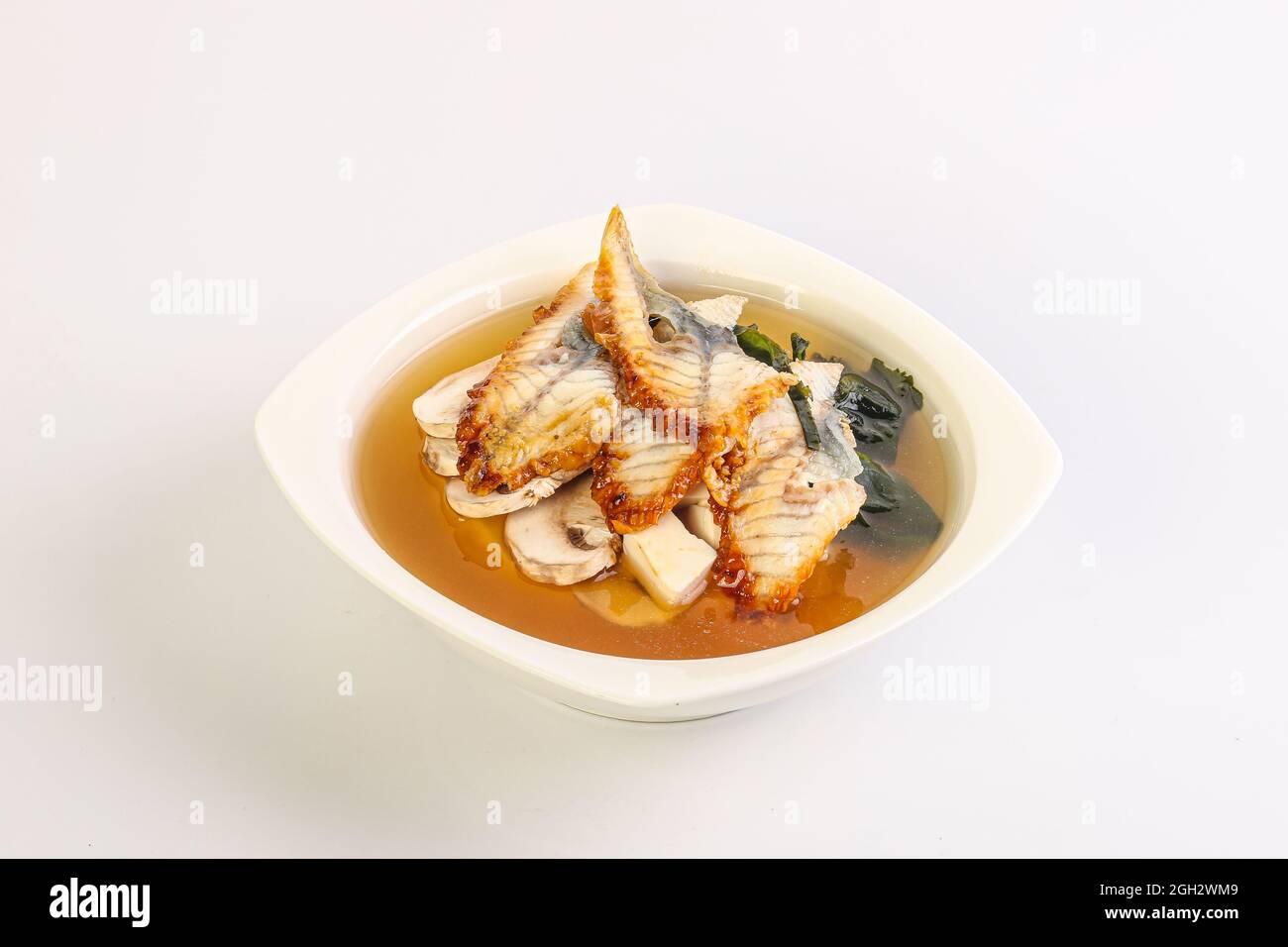Japanese traditional miso soup with tofu and eel Stock Photo - Alamy