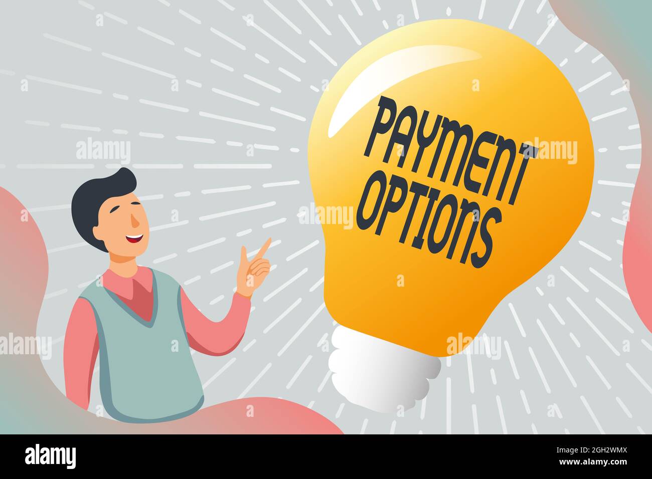 Text showing inspiration Payment Options. Word Written on ways that a ...