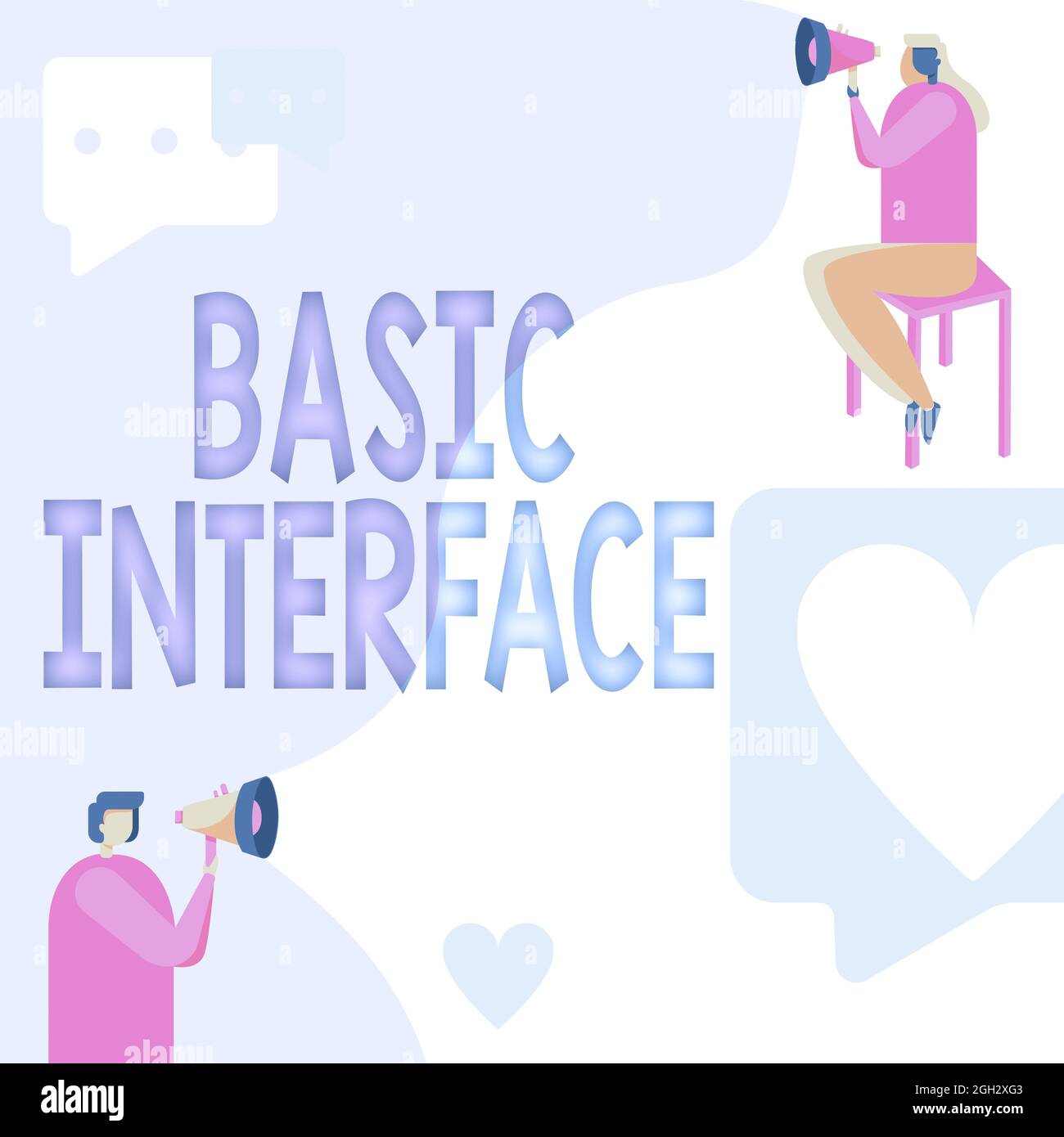 Hand writing sign Basic Interface. Internet Concept boundary across ...