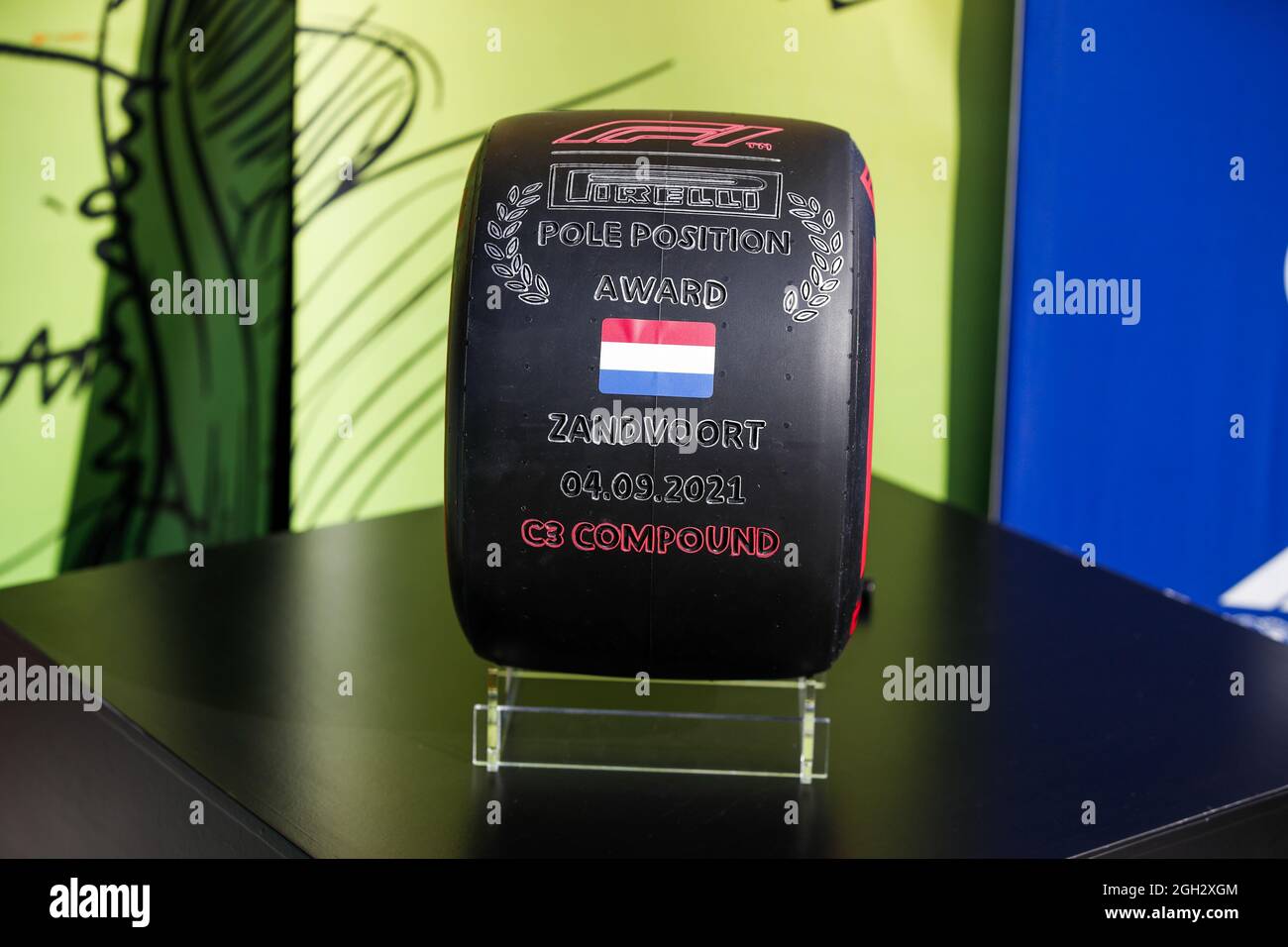 Pirelli pole position award during the Formula 1 Heineken Dutch Grand ...