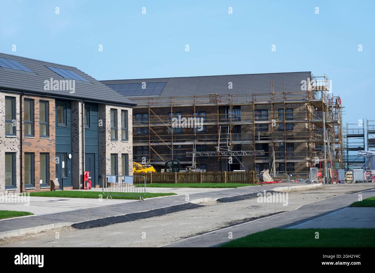 New housing development in progress building houses for increased ...