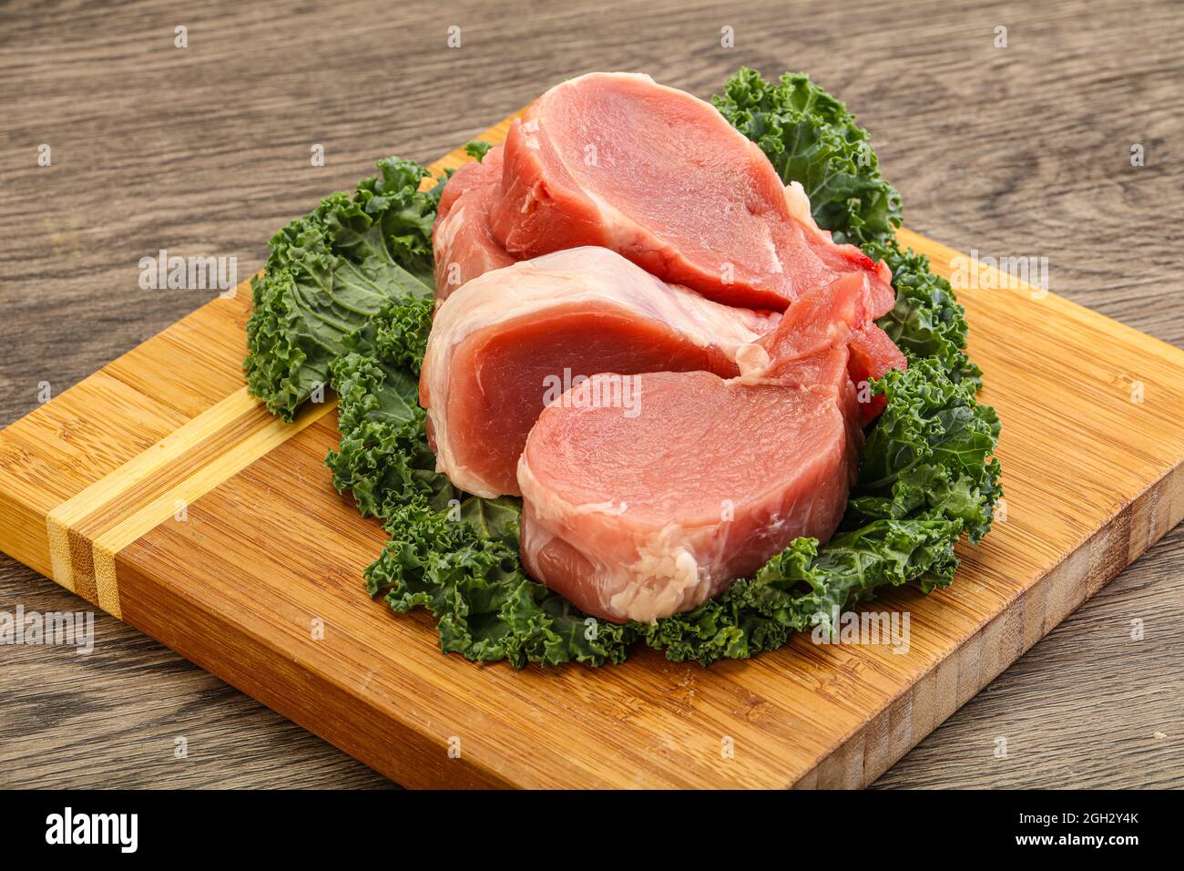 Fresh raw pork tenderloin for roast or grill Stock Photo - Alamy