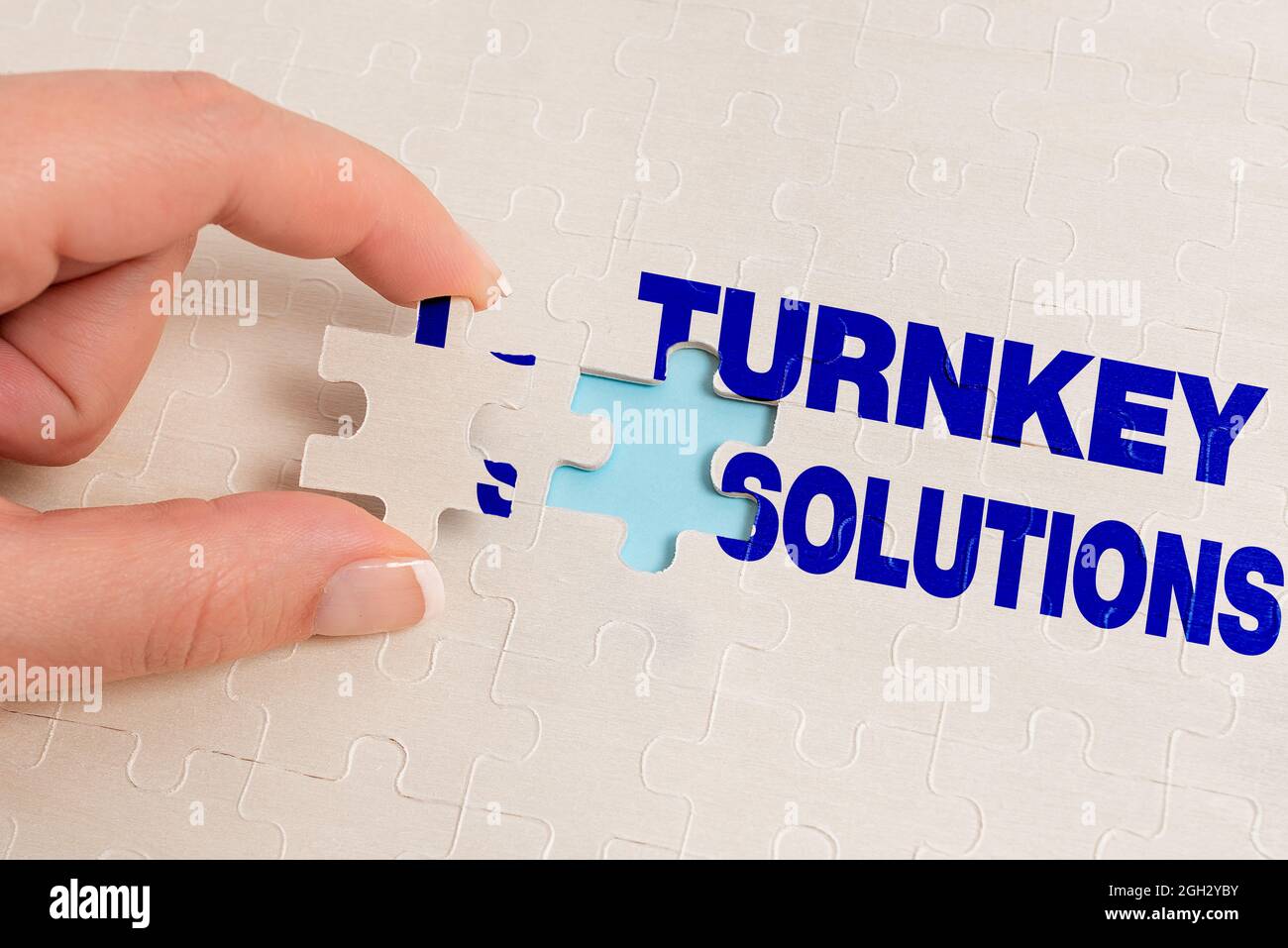 Text caption presenting Turnkey Solutions. Word Written on immediately ... Text caption presenting Turnkey Solutions. Word Written on immediately ...