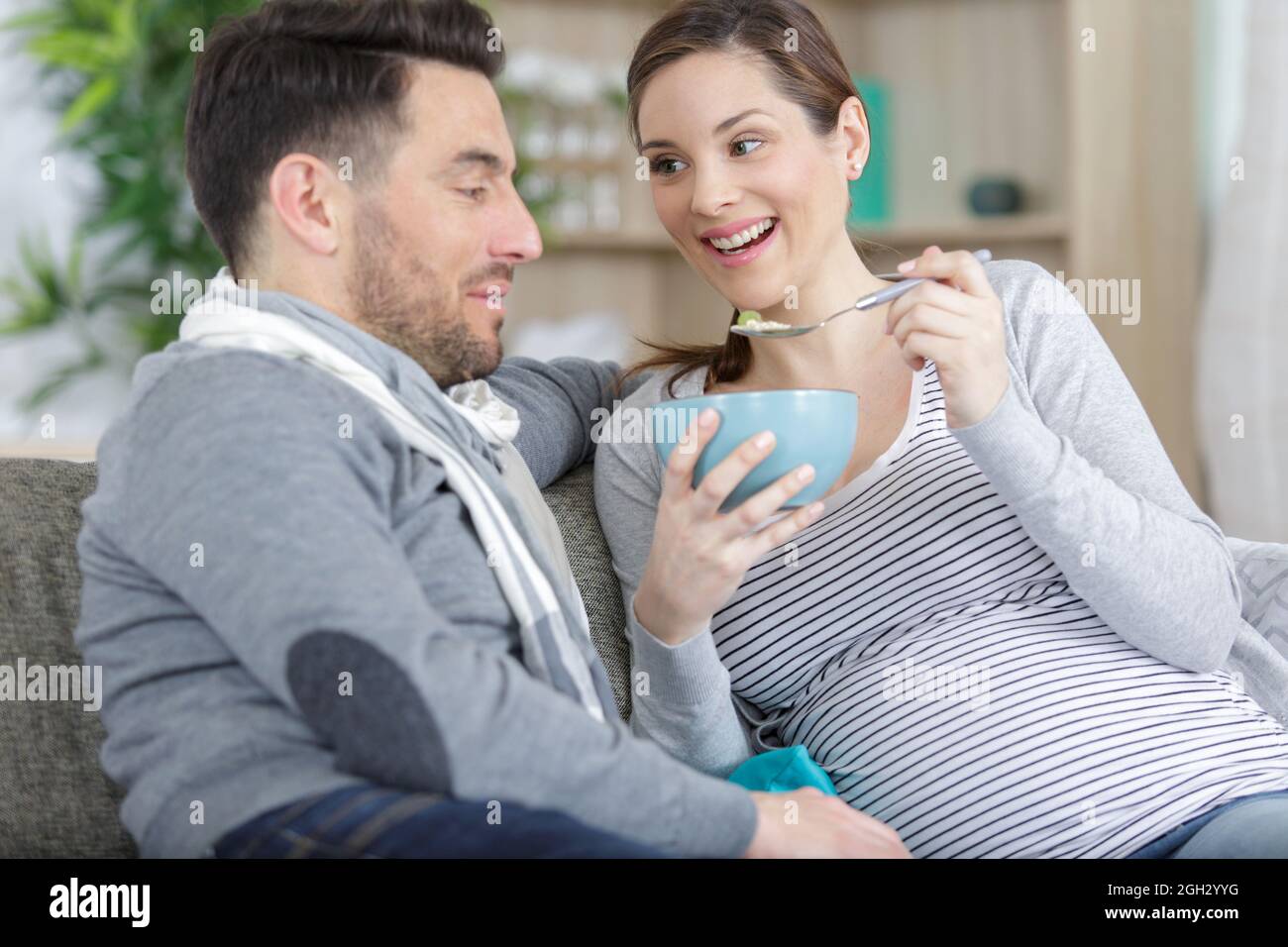 Happy married couple pastry hi-res stock photography and images - Alamy