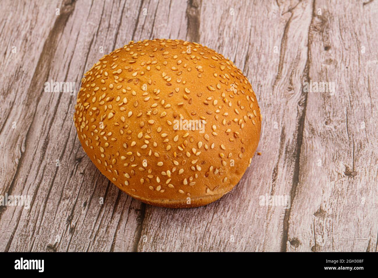 Fresh Burger bun with sesame seeds Stock Photo - Alamy