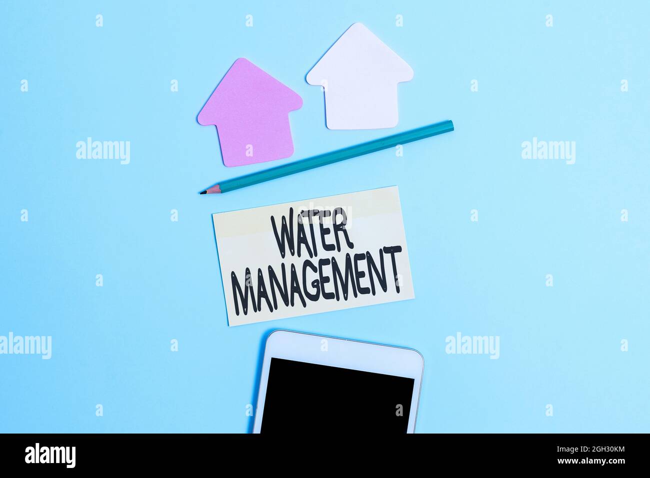 Text sign showing Water Management. Business showcase optimum use of ...