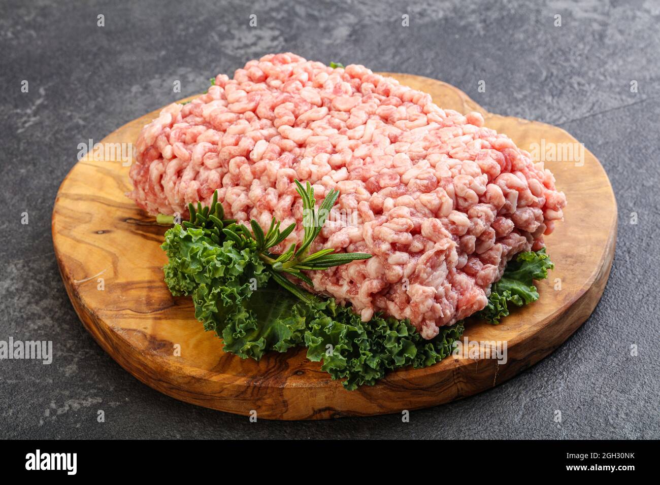 Raw fat pork minced meat for cooking Stock Photo - Alamy